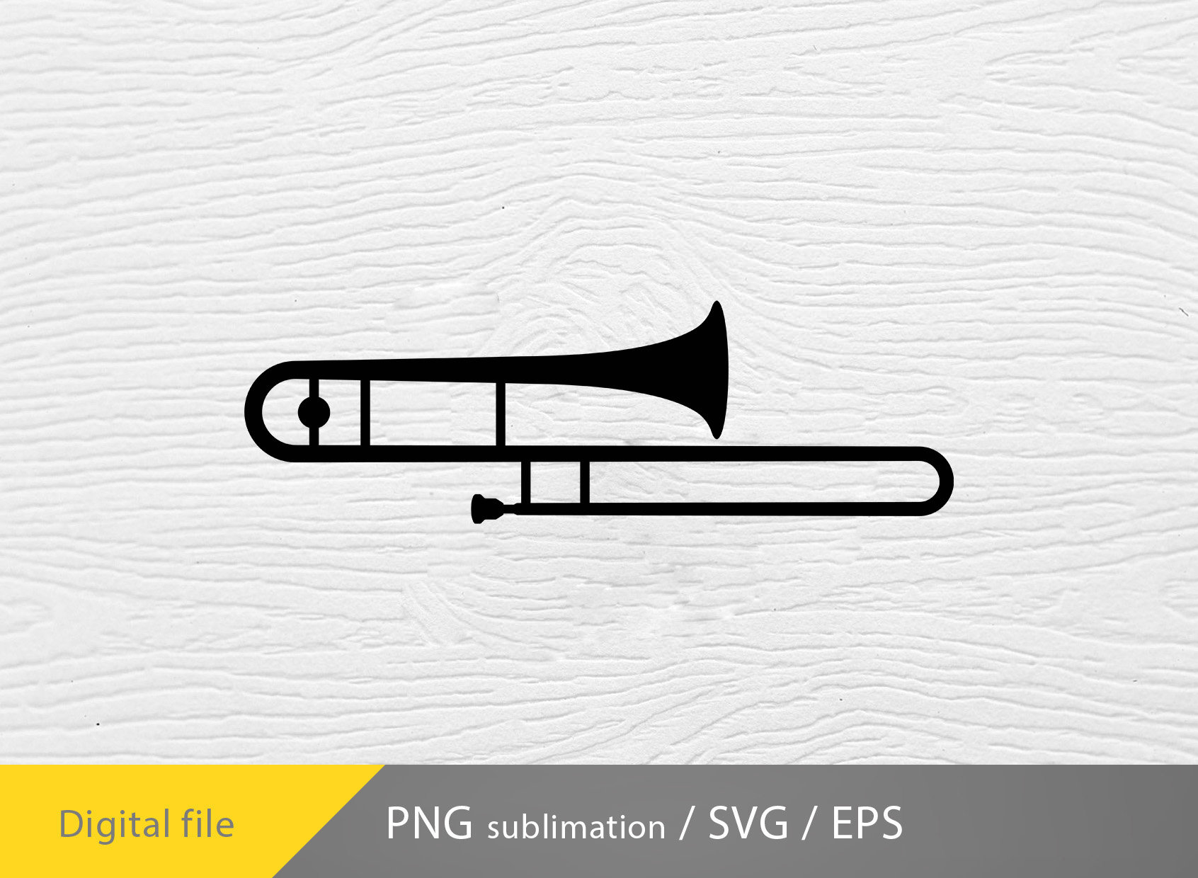 Trombone Silhouette Svg, Trombone PNG, Cricut File - Etsy