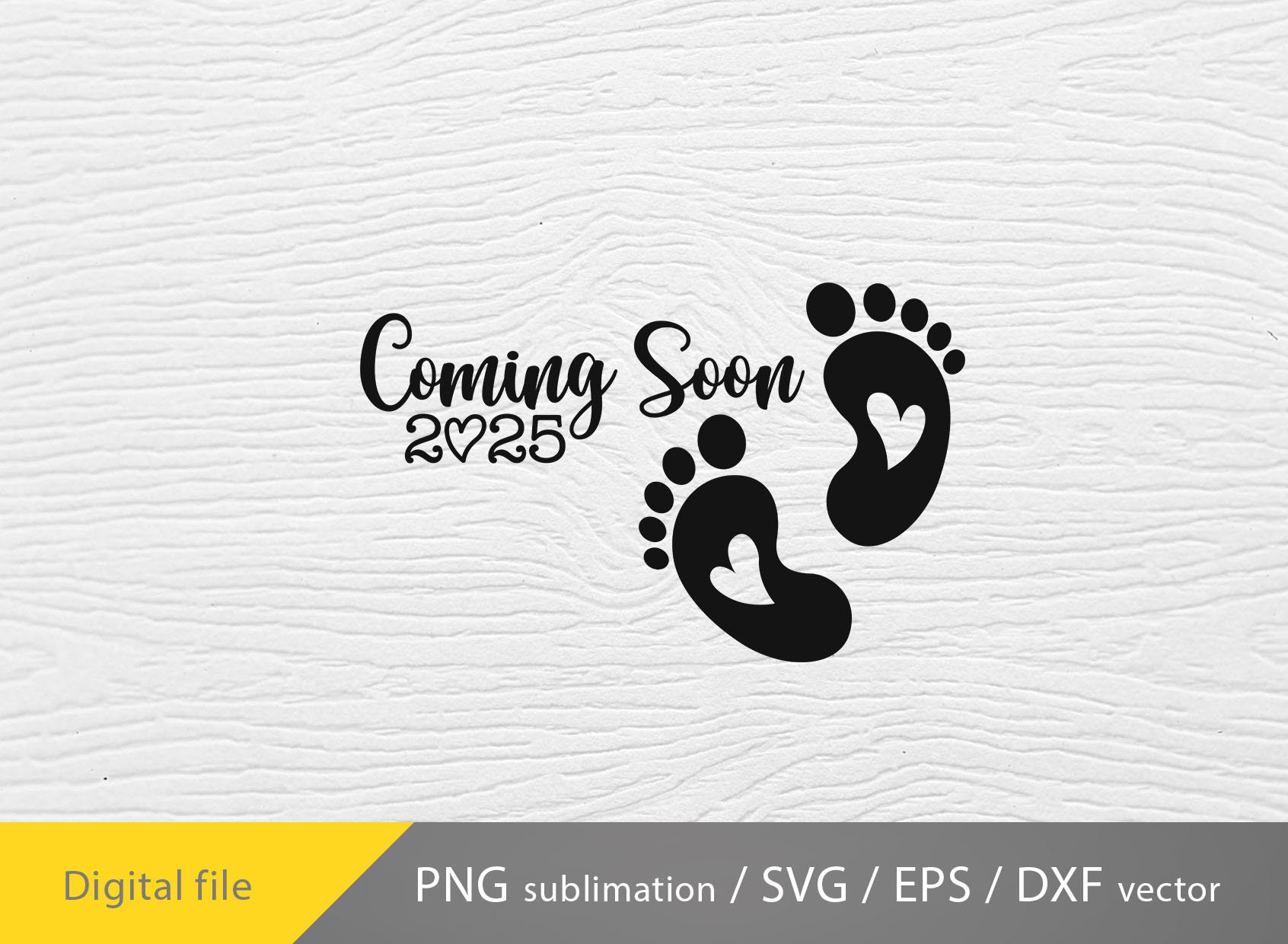 Baby Coming Soon Logo Baby Coming Soon 2025' Sticker | Spreadshirt