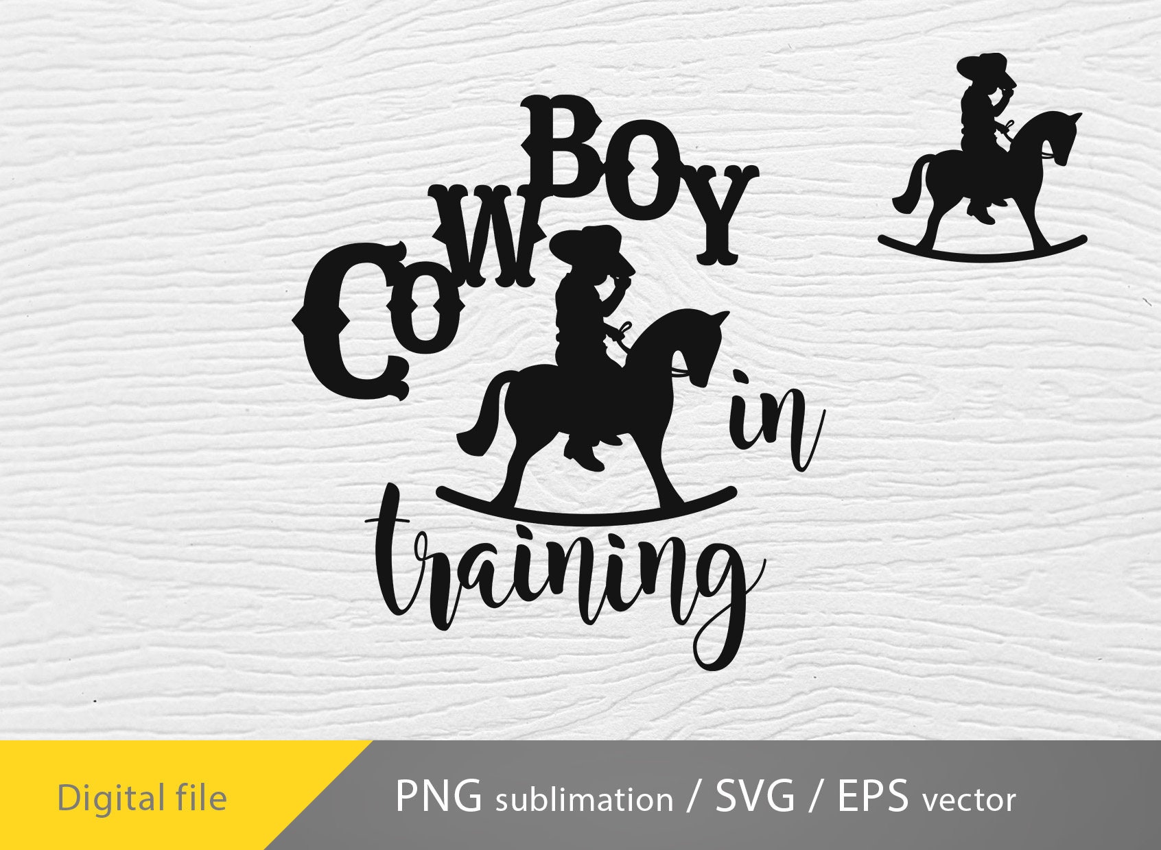 Cowboy in Training Svg, Little Cowboy Svg, Cowboy and Horse Svg, Cricut ...