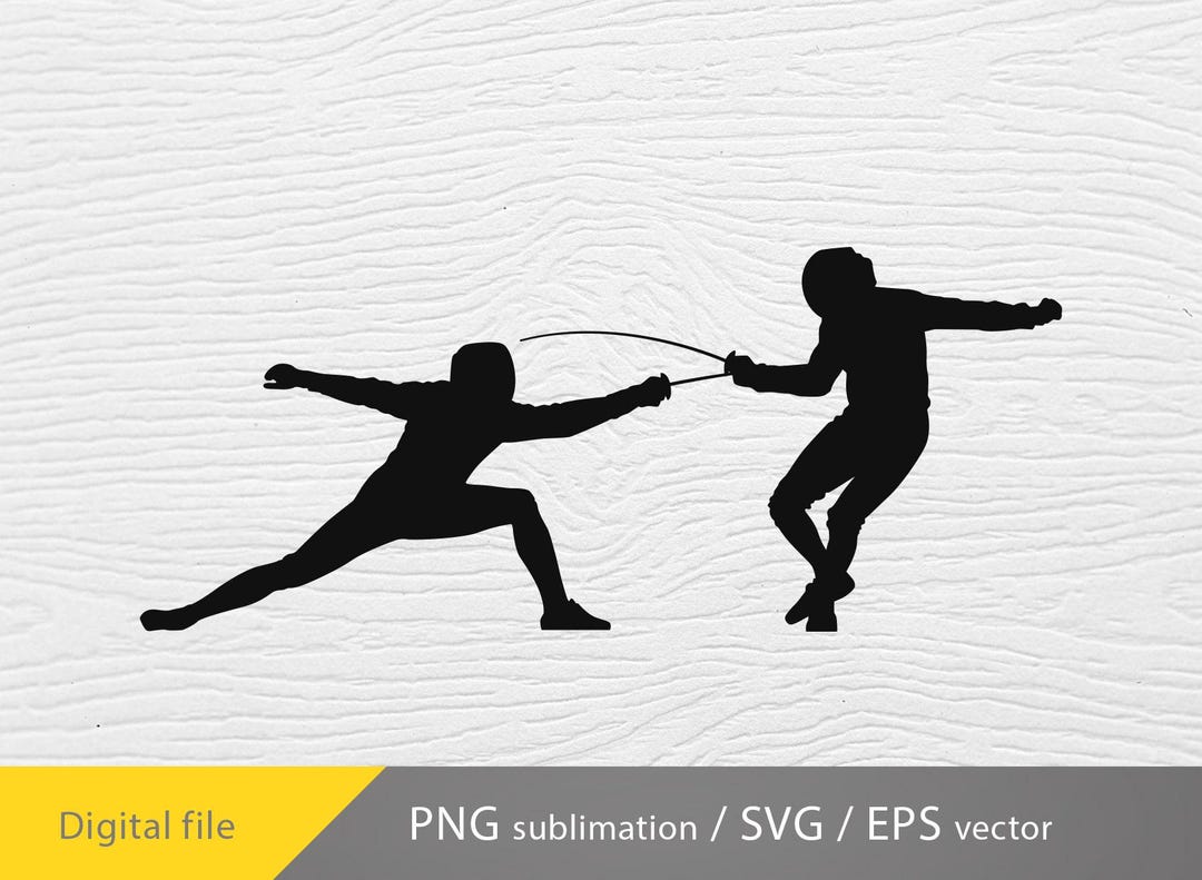 Fencing Svg, Fencing Cricut, Fencing Silhouette DXF, Cricut Cut Files ...