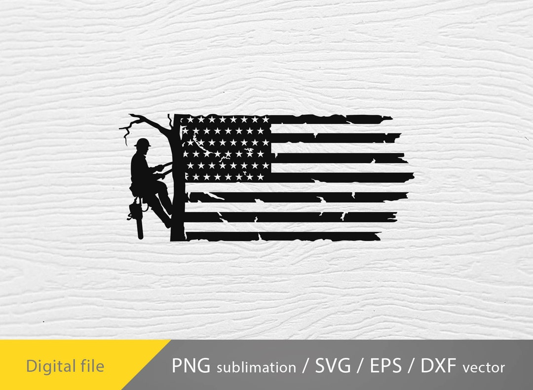 Tree Arborist Svg Tree Services Svg, Tree Cutter Climbing, Cricut File ...