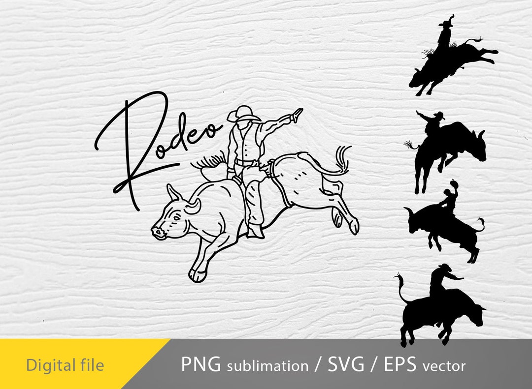 Rodeo Bull Svg Bundle, Rodeo Png, Cowboy Rodeo Png Sublimation, Rodeo ...