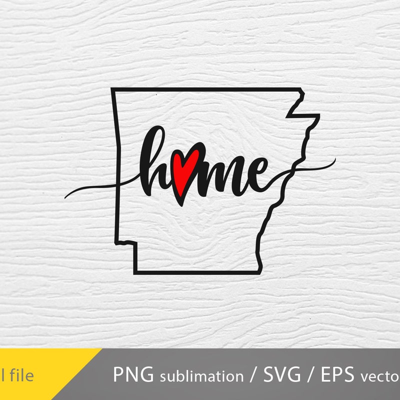 Arkansas Silhouette Svg Files - Etsy