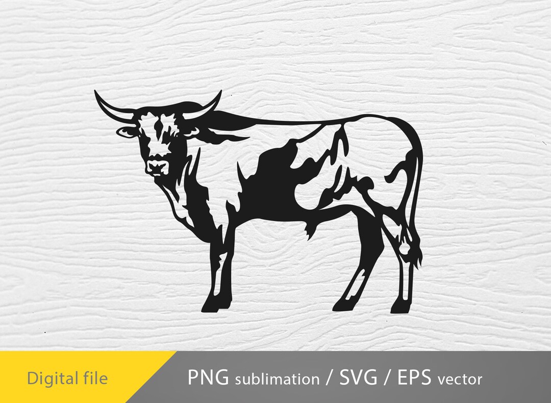 Bull Svg, Cattle Svg, Cricut File - Etsy