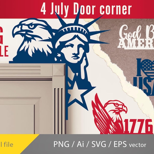 Fourth of July Door Decorations - Etsy