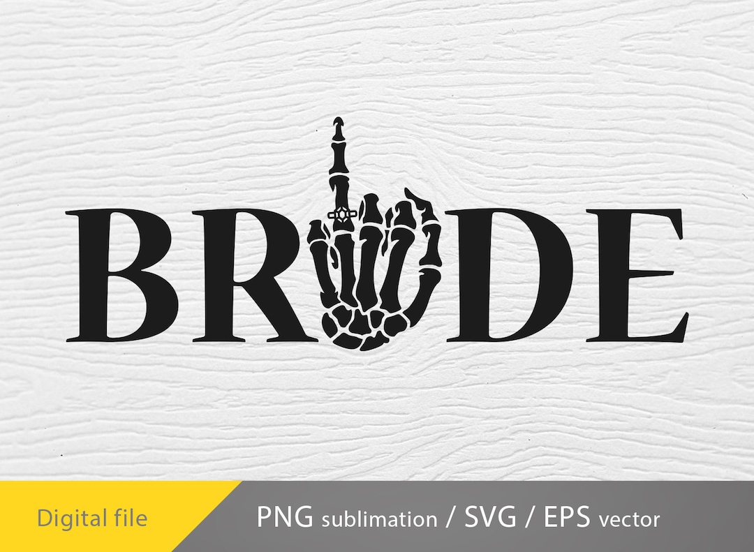 Skeleton Bride Svg, Skeleton Bride Wedding Finger Svg, Bride Tribe Svg ...
