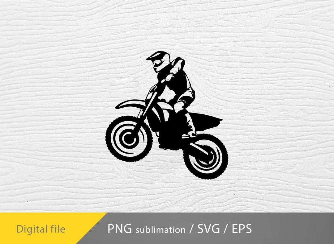Motocross Svg, Motocross Rider Svg. Vector Cut File for Cricut ...