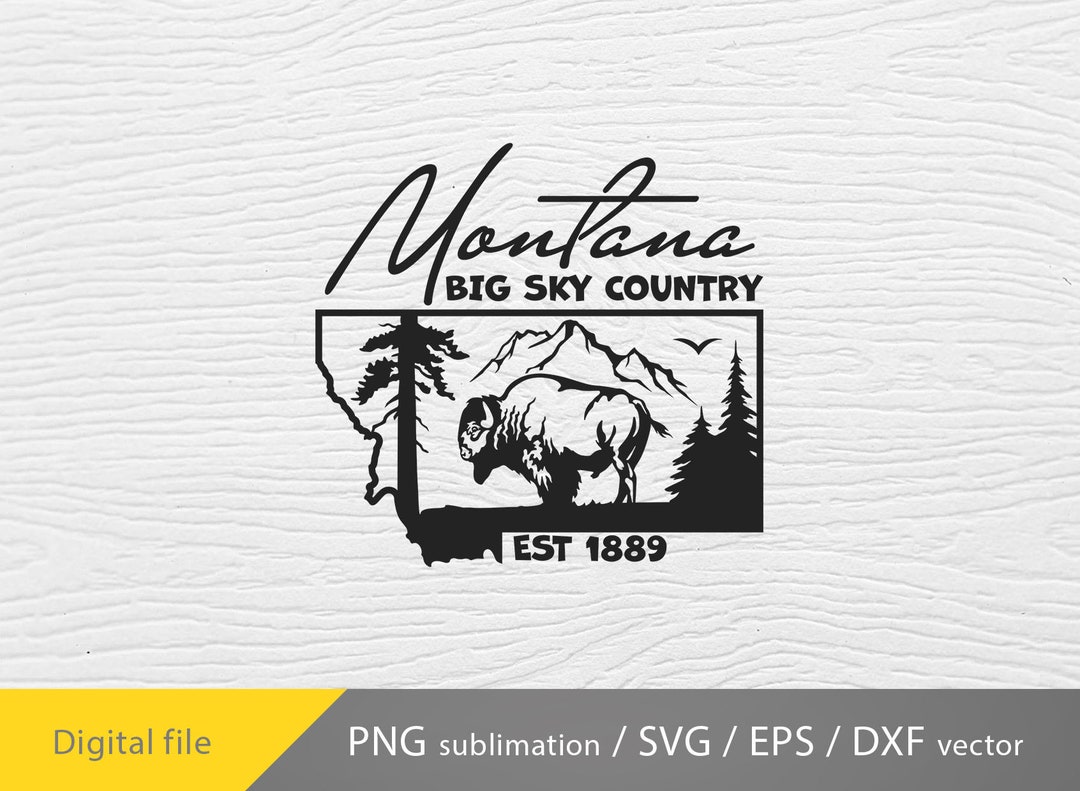 Montana Svg, Montana Png Sublimation, Patriotic Design - Etsy