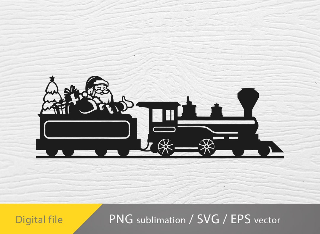 Old Train Svg, Locomotive Svg, Christmas Train Svg, Santa Svg, Cricut ...