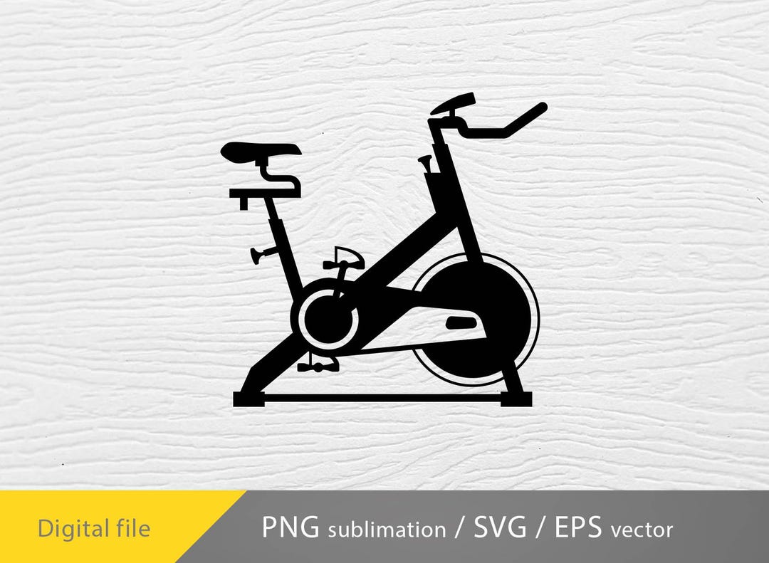 Spinning Bike Svg, Exercise Bike Svg, Spinning Bike PNG, Vector ...