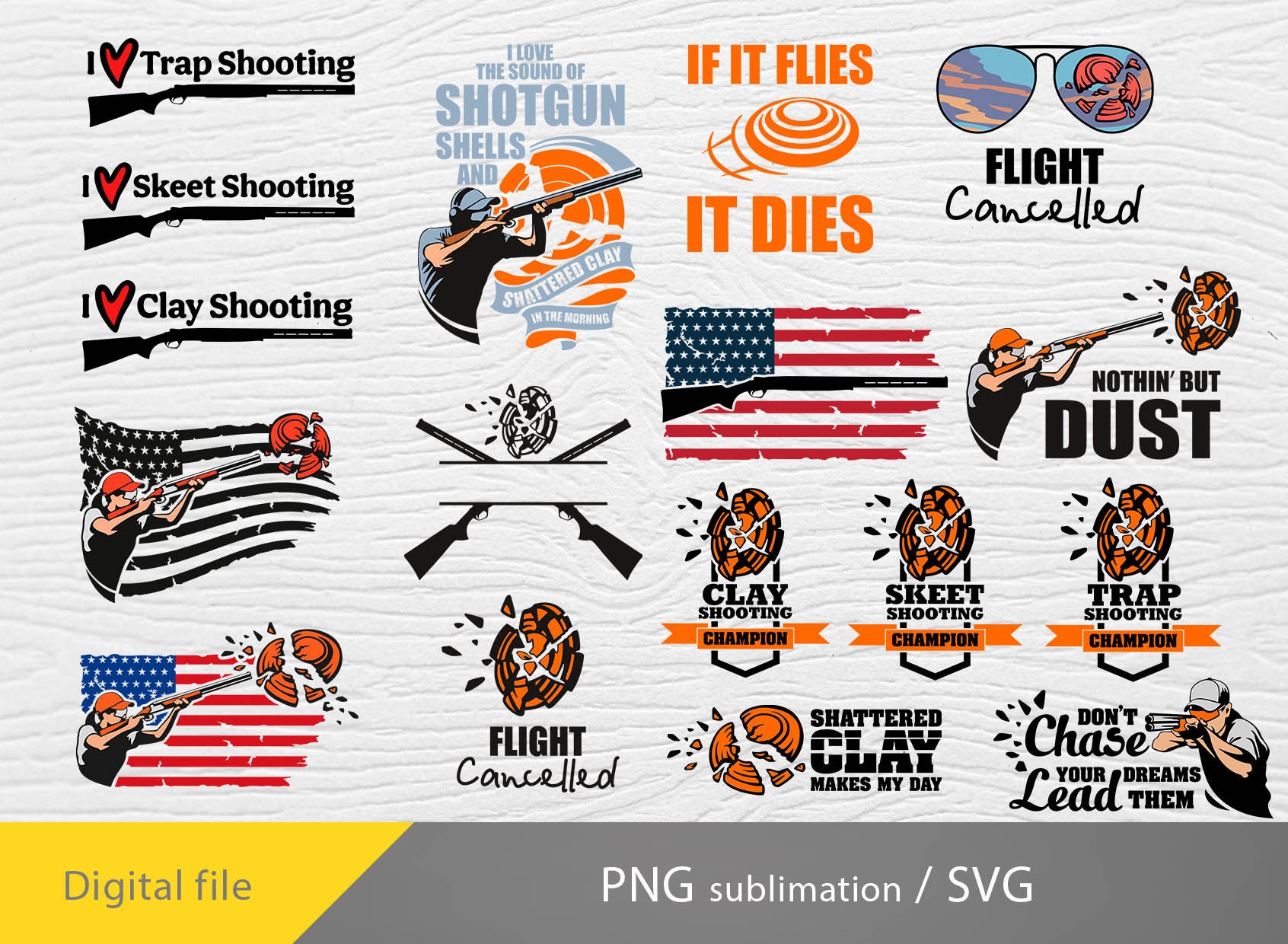 Trapshooting Bundle Svg, Clay Target Svg, Trapshooting Svg, Skeet ...