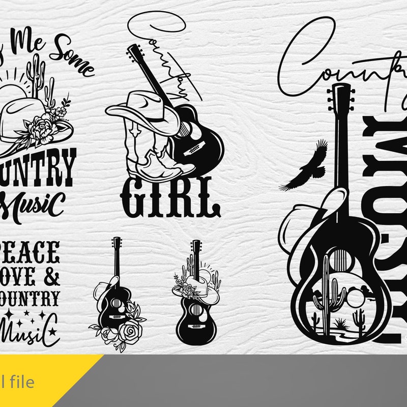 Country Music Svg - Etsy