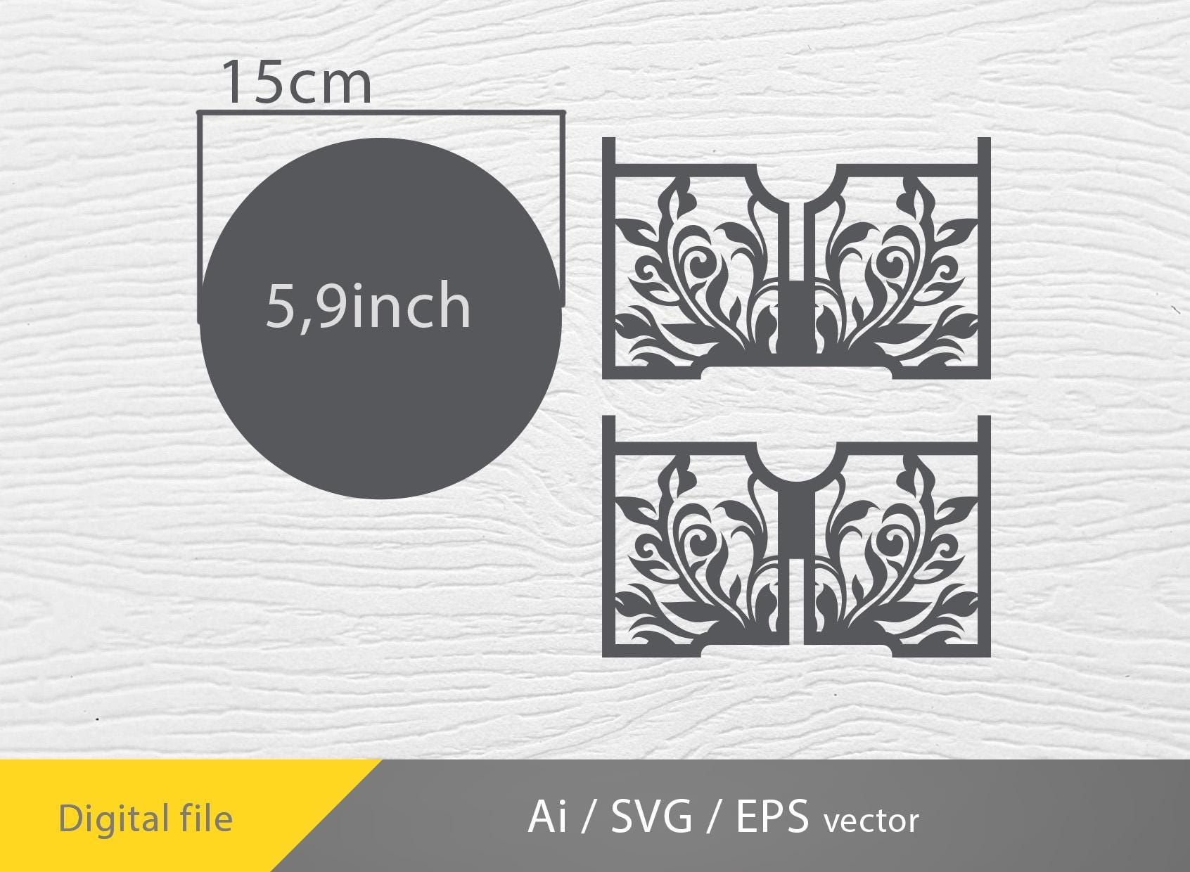 3D Plant Pot Stands Laser Cut, Potted Plant Stand, Flower Pot Support ...