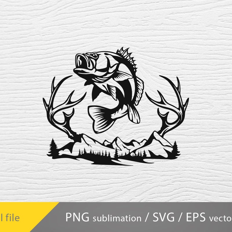 Hunting Fishing Svg - Etsy
