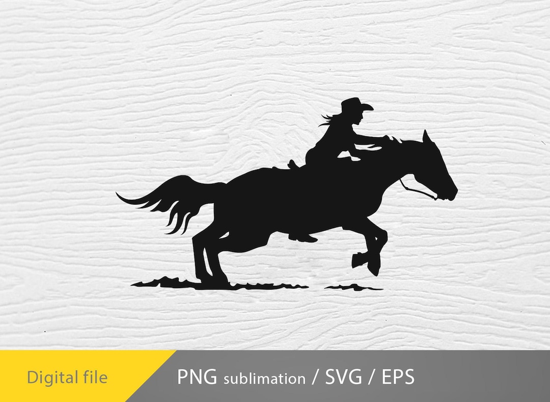Cowgirl Svg, Cowgirl Png, Cowgirl Rides a Horse Svg, Western Girl Svg ...
