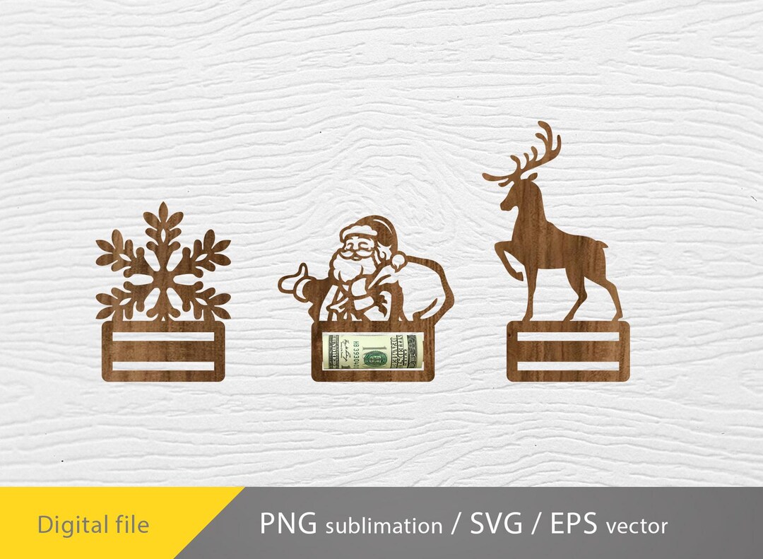 Christmas Money Svg, Money Sing Christmas Decor, Christmas Money Gift ...