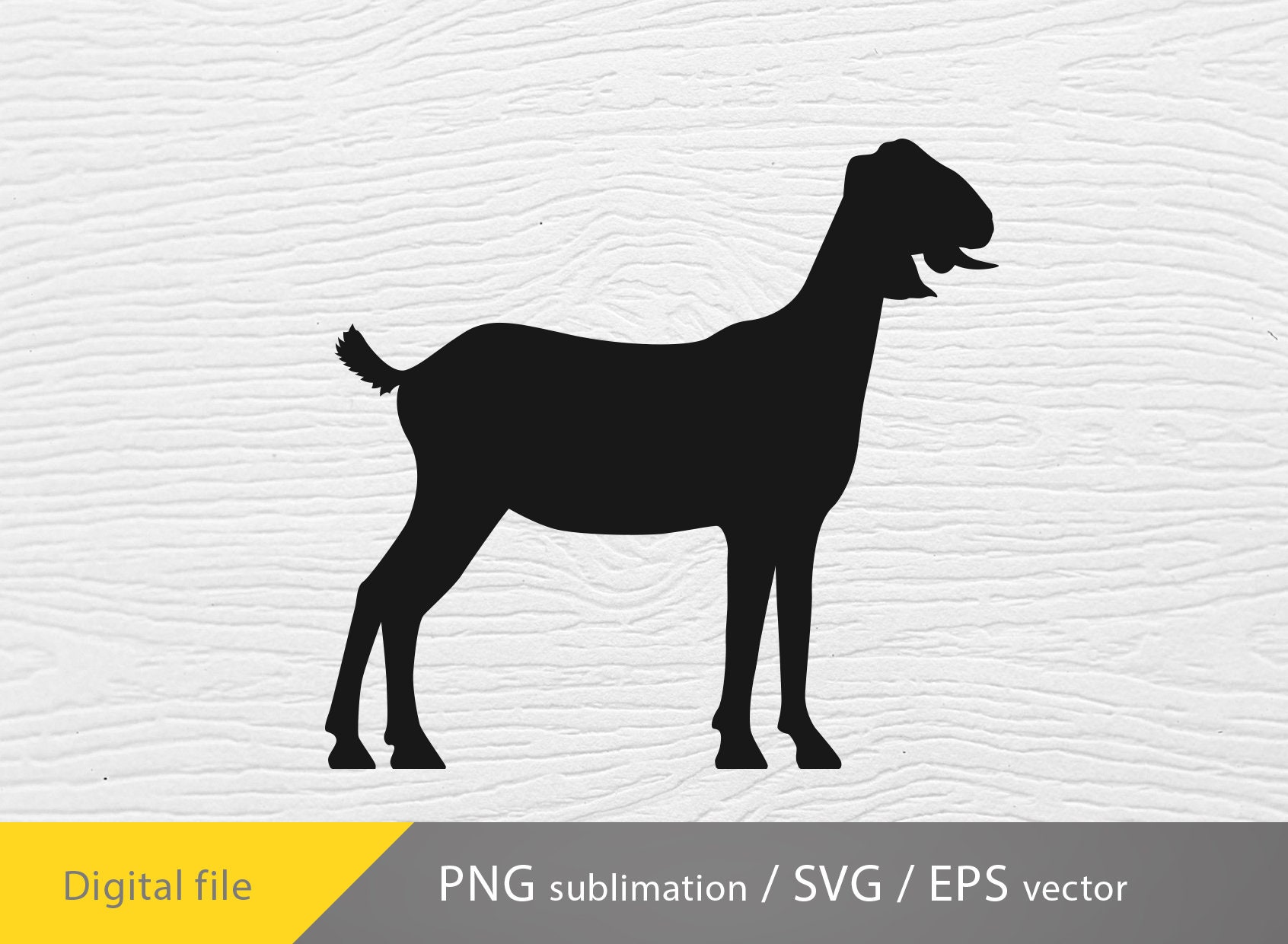 Goat Svg, Nubian Goat Svg, Cricut File, Goat Silhouette Svg - Etsy