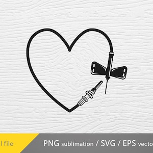 Phlebotomy Svg, Phlebotomy Tech Butterfly Needle Heart Monogram SVG ...
