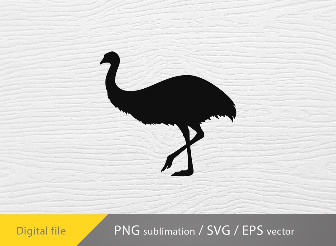 Emu Svg, Emu Bird Svg, Cricut File, Emu Silhouette - Etsy
