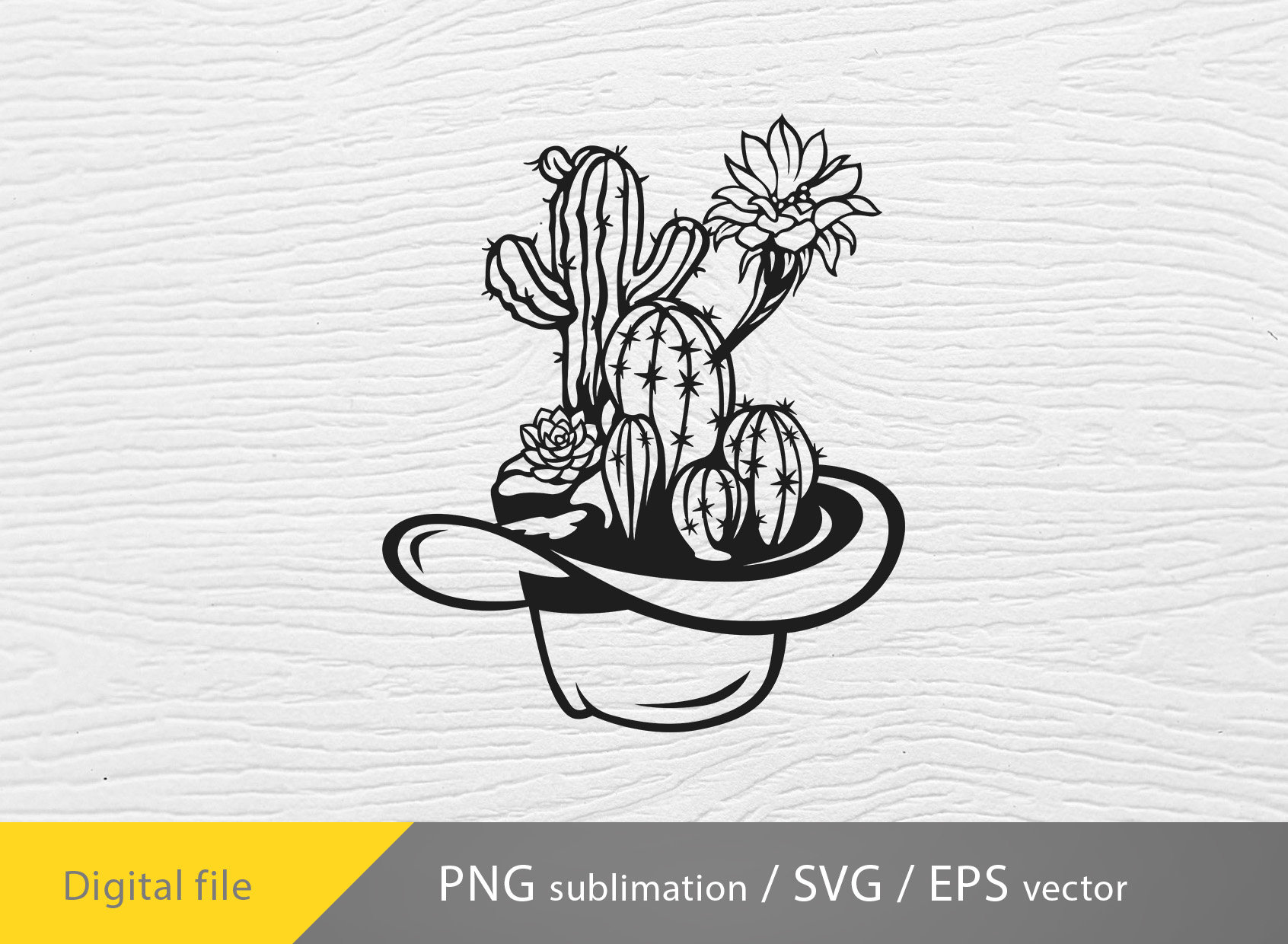 Cactus PNG, Cowboy Hat Svg, Western Design Svg, Cowgirl Shirt Design ...