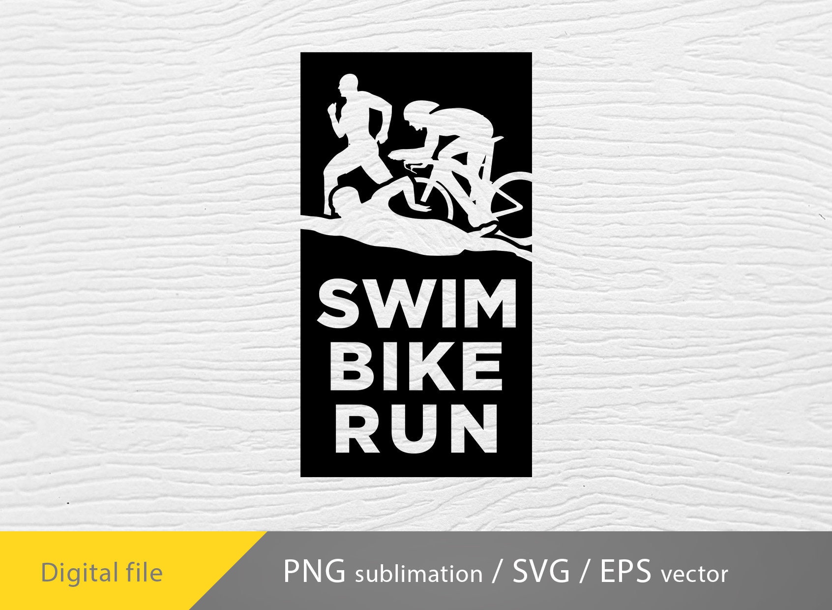 Triathlon Svg, Swim Bike Run Svg, Triathlon Sublimation - Etsy