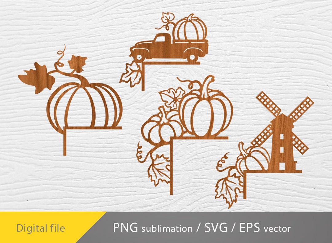 Fall Door Corners Bundle, Fall Trim Corner Laser Cut, Autumn Door ...