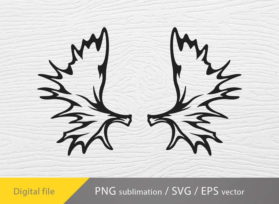 Moose Horns Svg, Moose Svg, Cricut File, Moose Antler Svg - Etsy