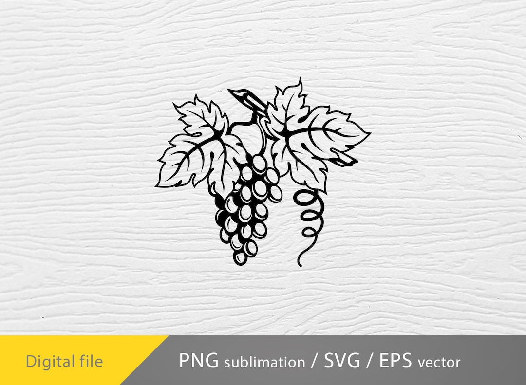 Grapes Svg, Grapes Png, Bunch of Grapes Vector Svg - Etsy