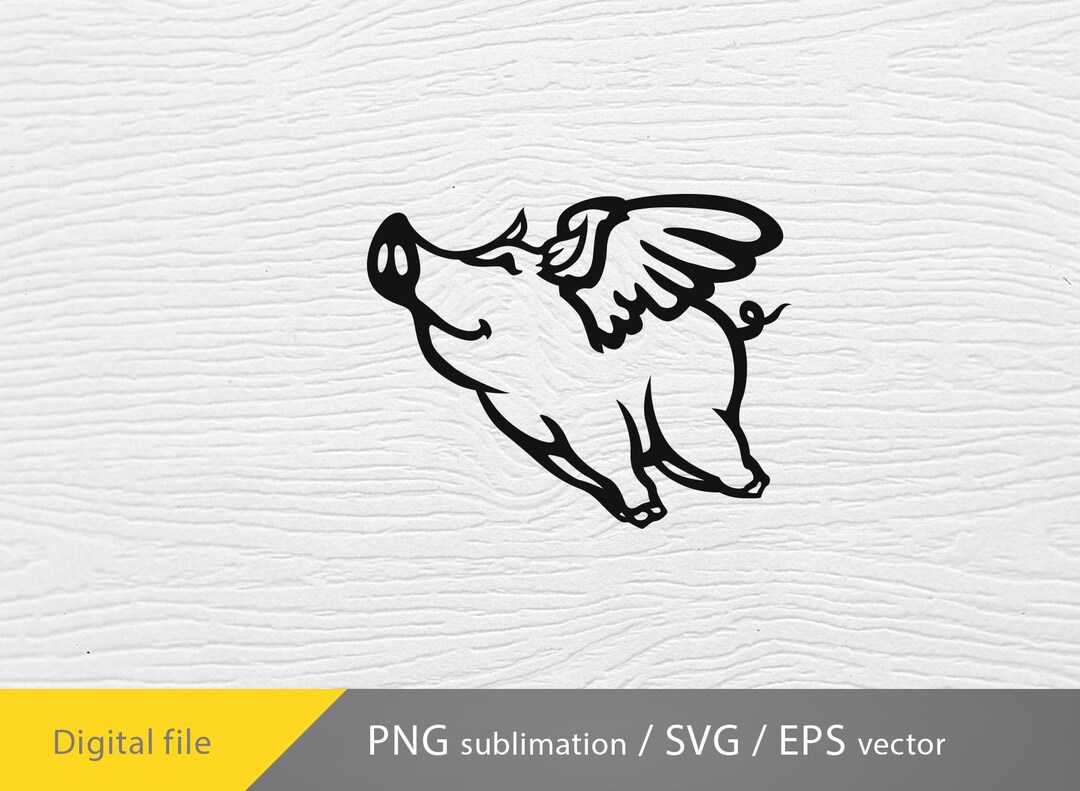 Flying Pig Svg, Flying Pig Png, Flying Pig Vector, Pig Cupid Svg ...