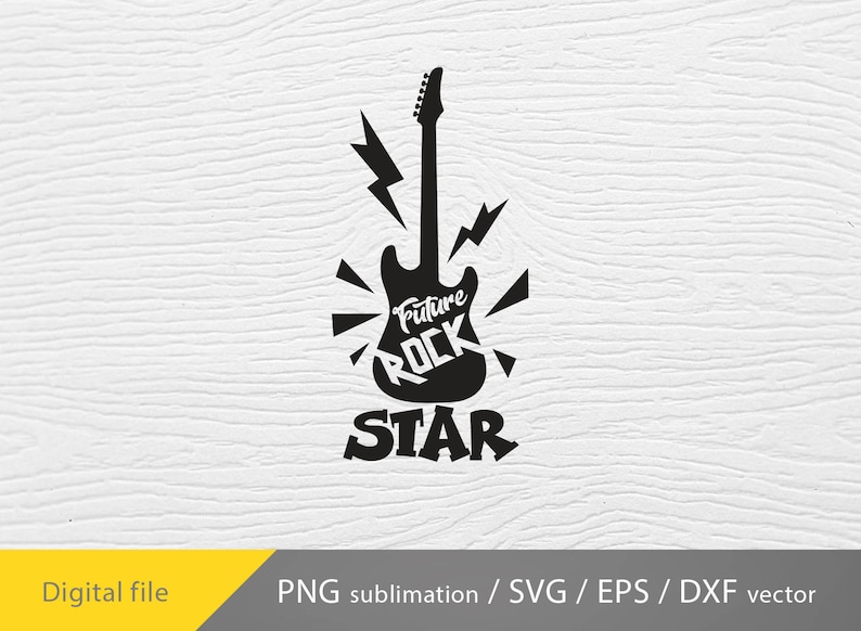 Future Rockstar Svg, Future Rockstar Png, Kids Rock N Roll Guitar ...