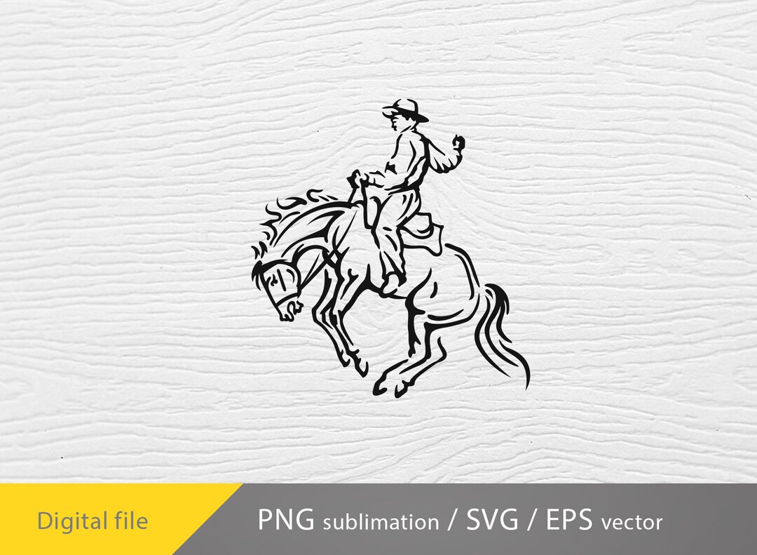 Rodeo PNG, Cowboy Rodeo SVG, Rodeo Cricut File, Rodeo Horse PNG - Etsy