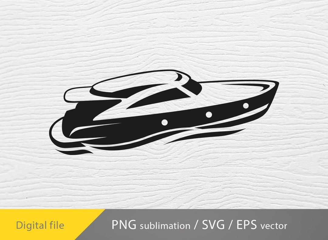 Speed Boat SVG, Motor Boat Png, Yacht Svg, Speed Boatpng, Cricut File ...