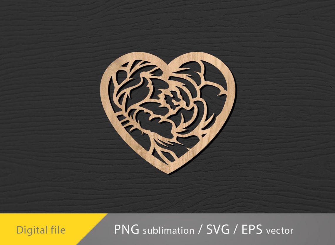 Hearts Valentines SVG Bundle, Heart Laser Cut Svg, Love Heart SVG ...