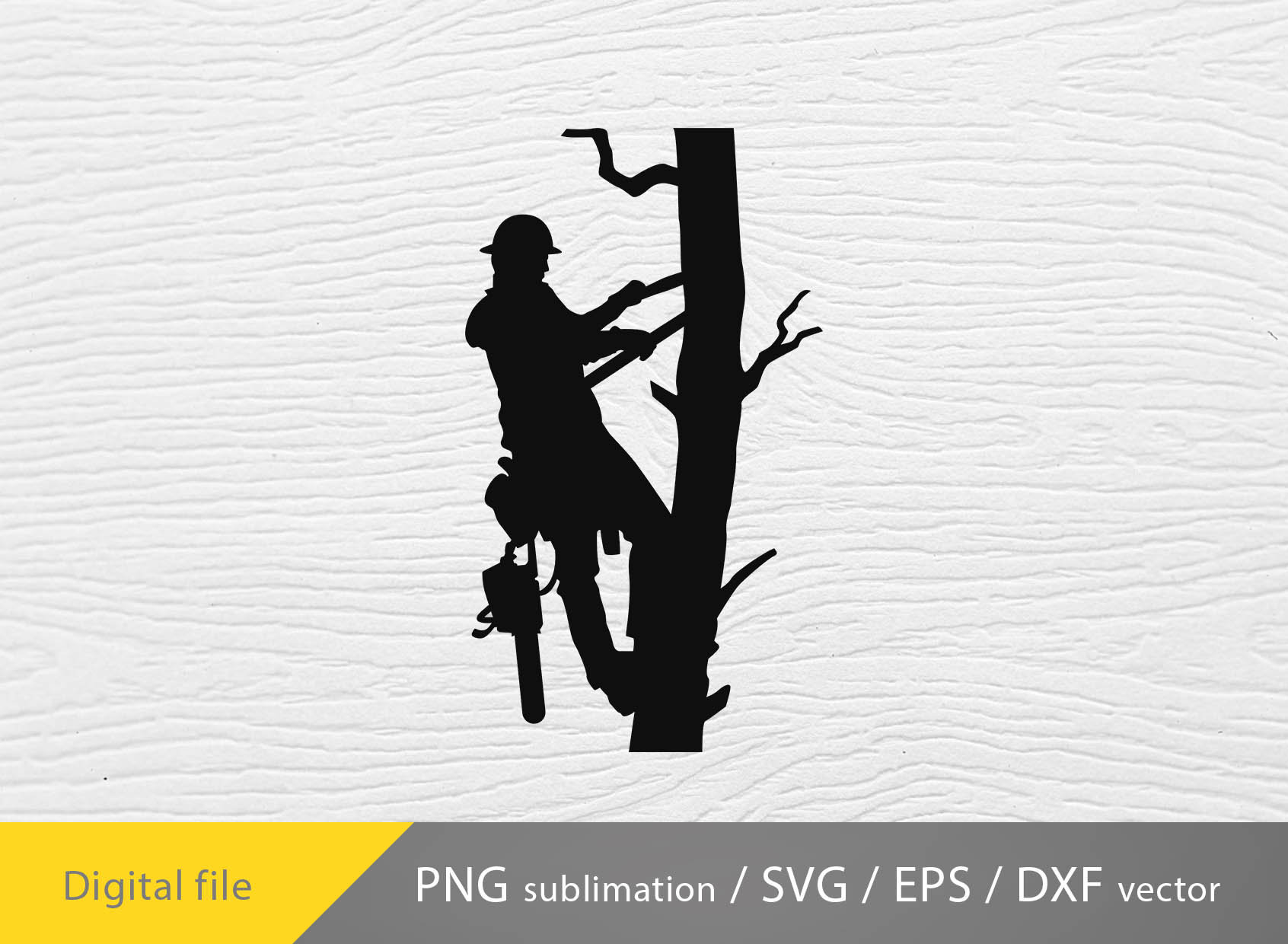 Tree Arborist Svg, Tree Services Svg, Tree Cutter Climbing, Cricut File ...
