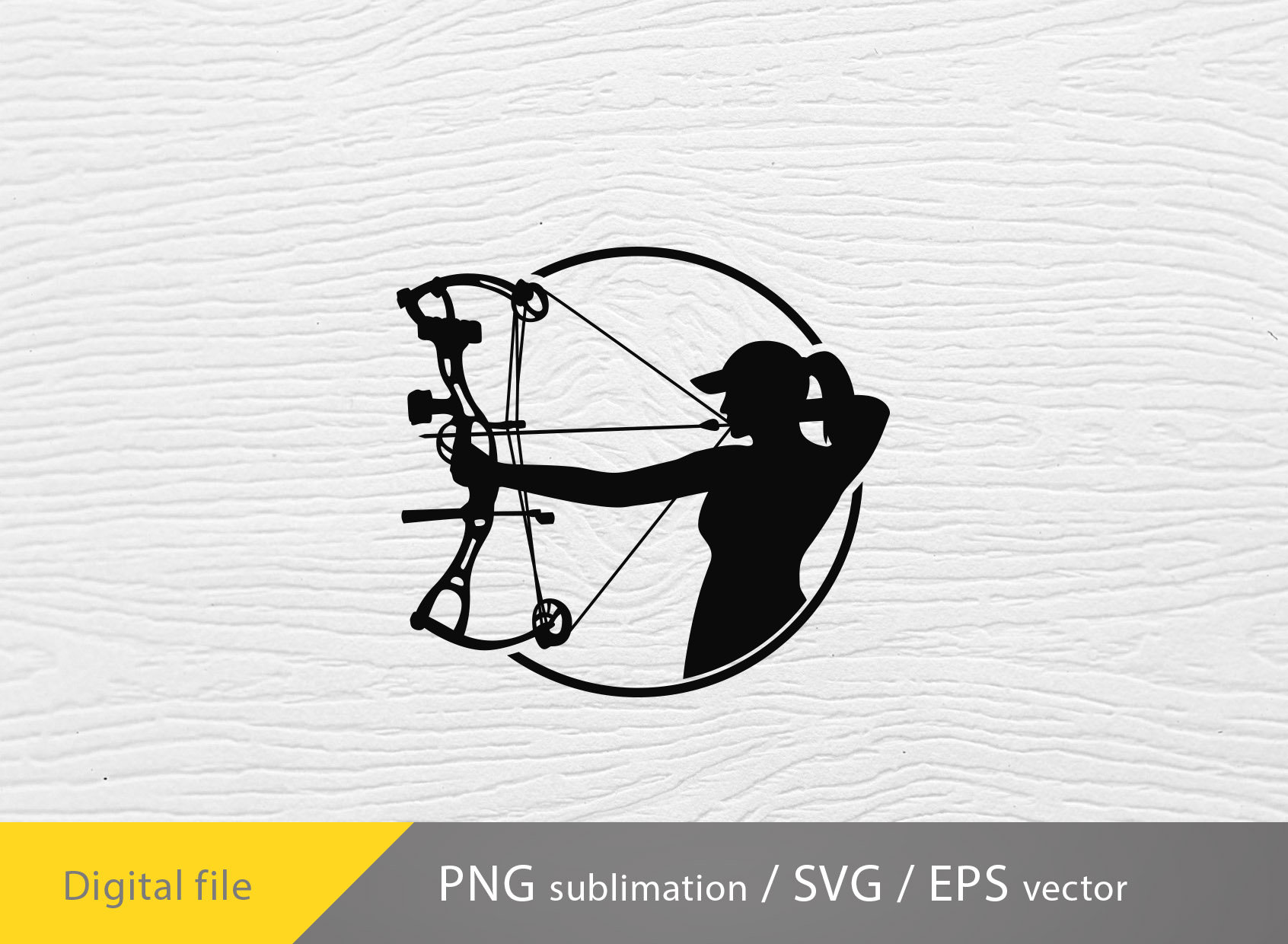 Female Archer Svg, Girl Archer Svg, Bow Hunting Svg, Deer Hunter Svg ...