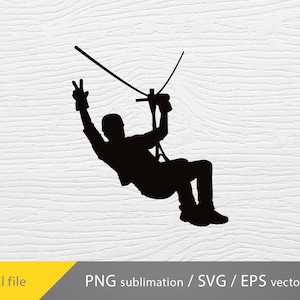 Ziplane Svg Bundle, Zip Lane Png, Ziplining Extreme Svg, Thrilling Svg ...