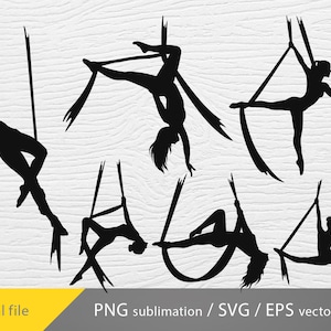 Aerialist SVG, Aerialist Bundle SVG, Acrobat SVG, Aerial Acrobat Svg ...