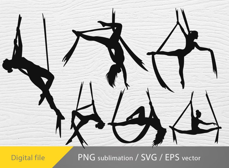 Aerialist SVG, Aerialist Bundle SVG, Acrobat SVG, Aerial Acrobat Svg ...