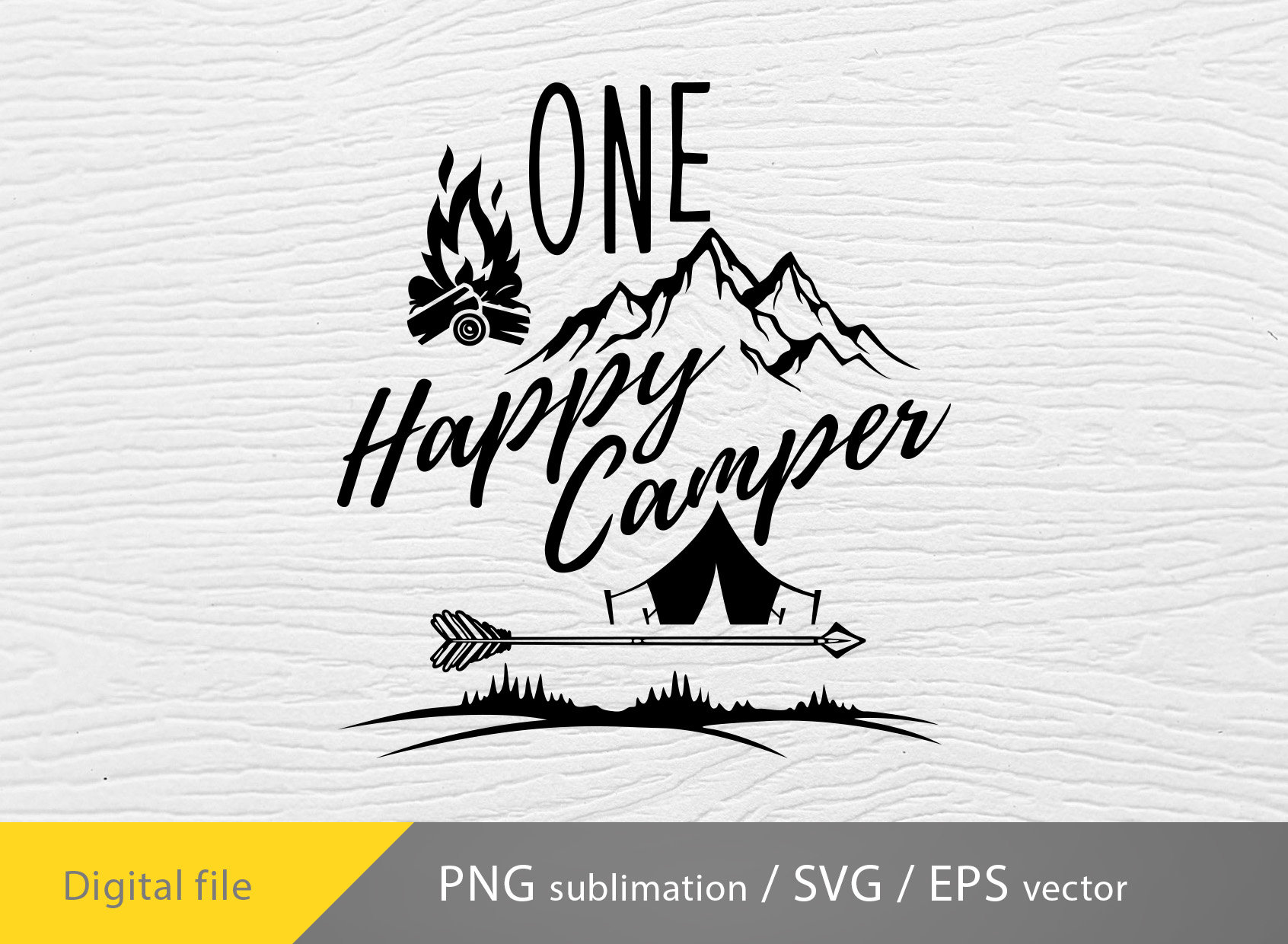 One Happy Camper Svg, Camping Life Svg, Camping Svg - Etsy