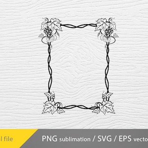 Grape Vine Svg, Grape Leaves Svg, Grape Vine Wall Decor, Vine Leaves ...