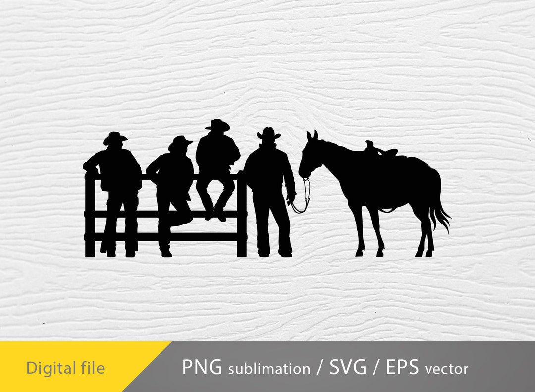 Cowboy Svg, Ranch Scene Svg, Cowboy Family Svg, Country Life Svg - Etsy