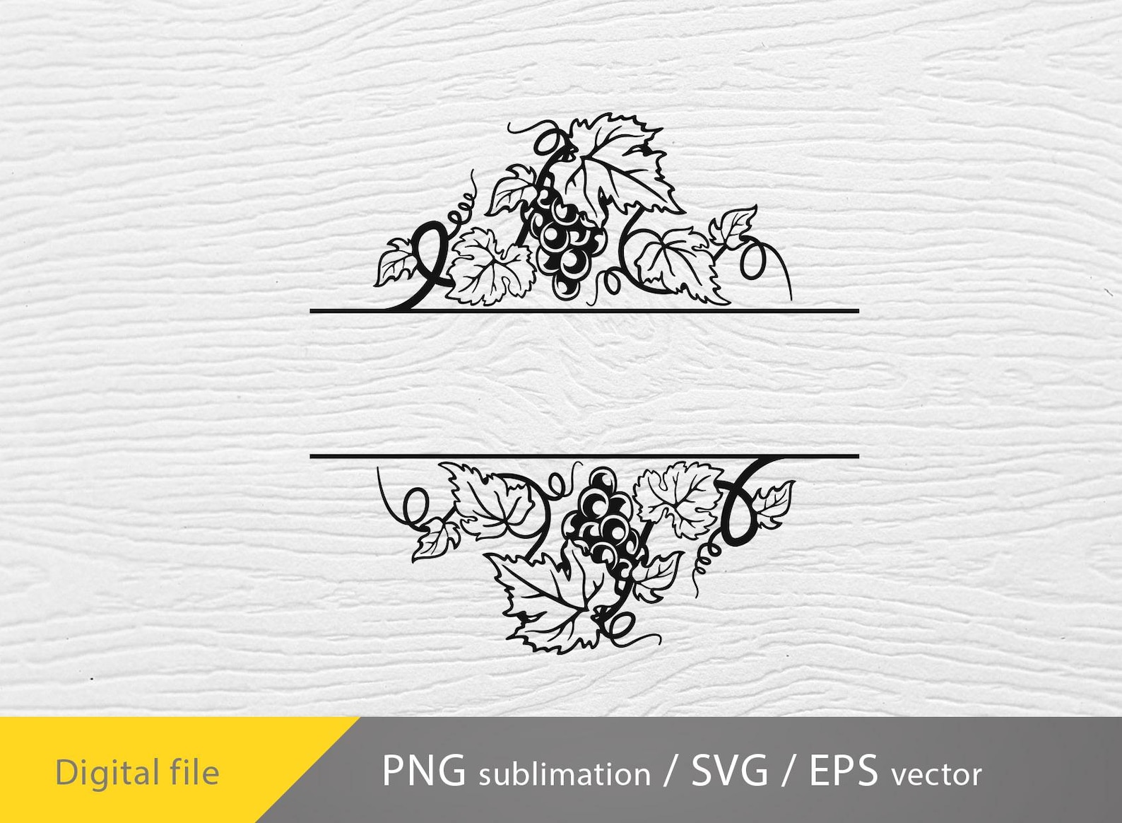 Grape Vine Svg, Grape Leaves Svg, Grape Vine Wall Decor, Vine Leaves ...