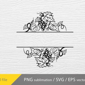 Grape Vine Svg, Grape Leaves Svg, Grape Vine Wall Decor, Vine Leaves ...