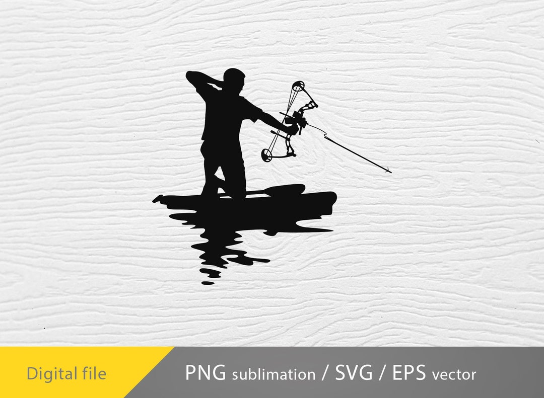 Bow Fishing Svg, Bow Fisherman Svg, Bow Fishing Png - Etsy