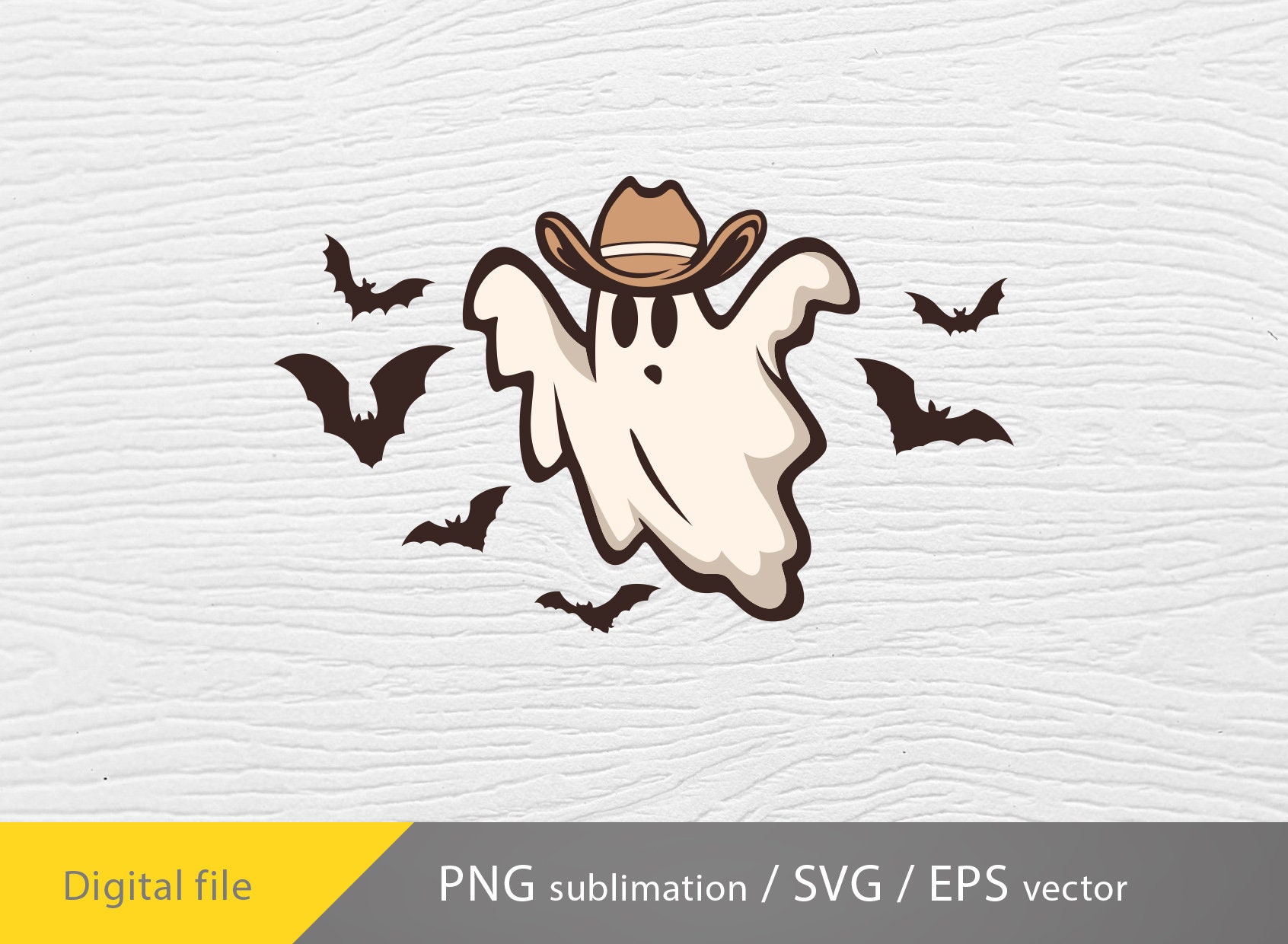 Ghost Cowboy SVG PNG, Cowboy Ghost Svg, Halloween Svg, Spooky Vibes Svg ...