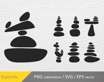Pile of Rocks. Svg Png Eps Dxf Cut Files. - Etsy