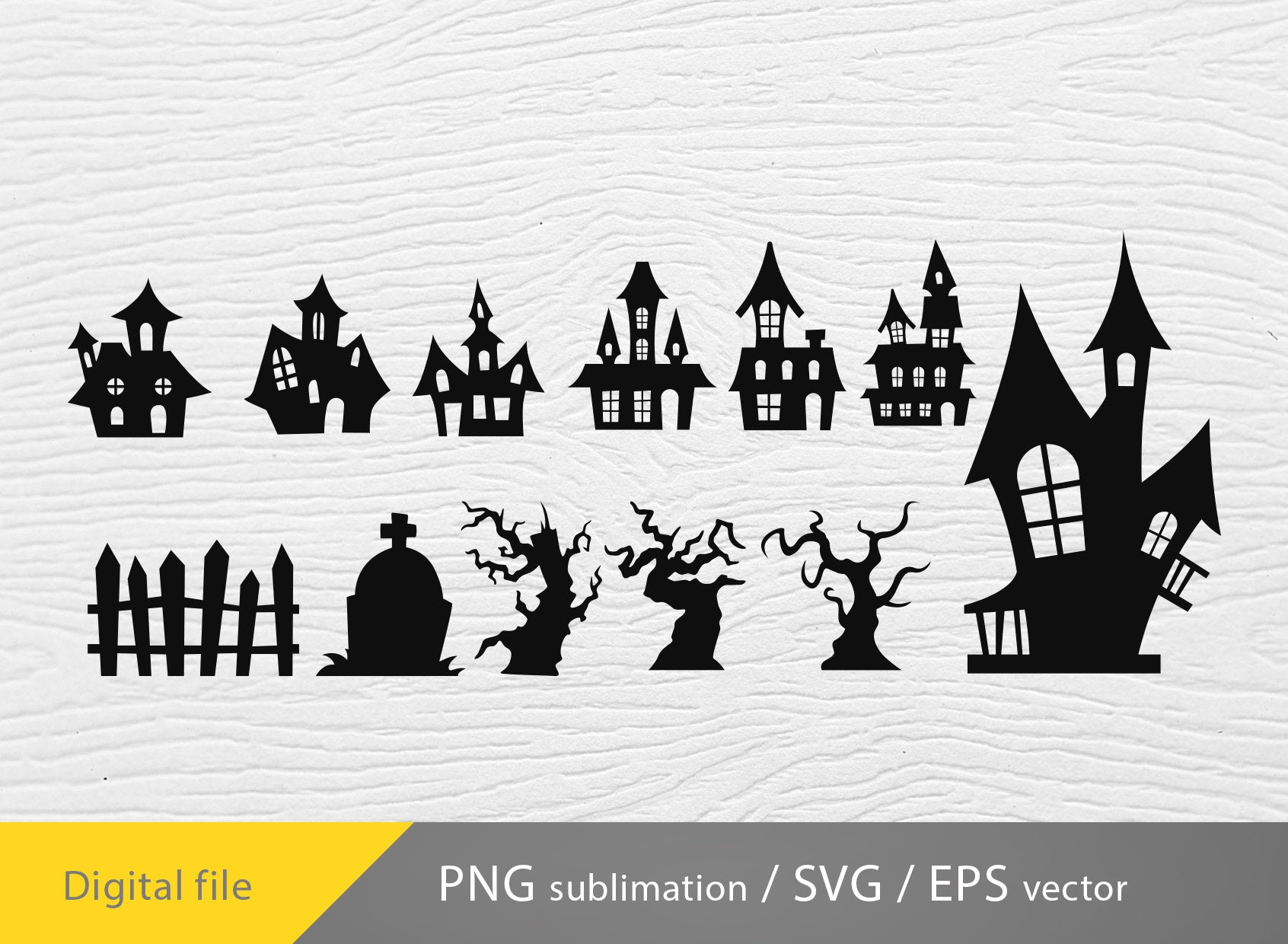 Haunted House SVG, House With Ghost Svg, Halloween Svg Files for Cricut ...