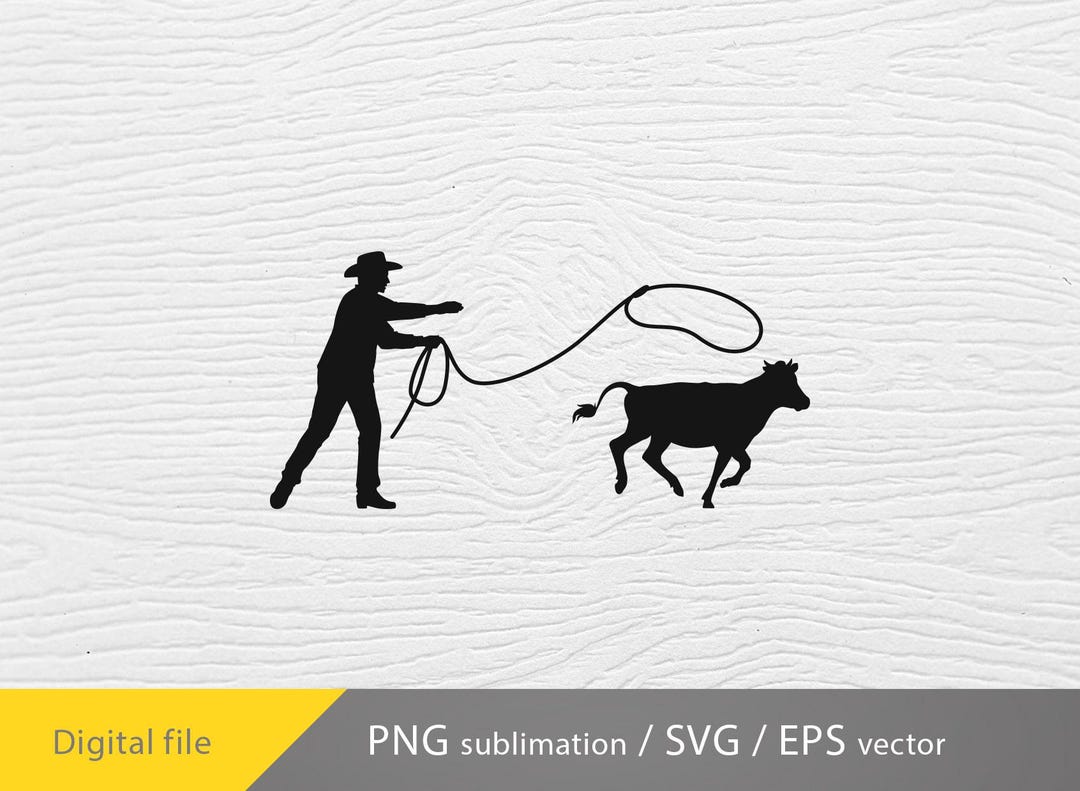 Roping Cowboy Svg, Roping Rodeo Svg, Cowboy Life Svg, Cricut File ...