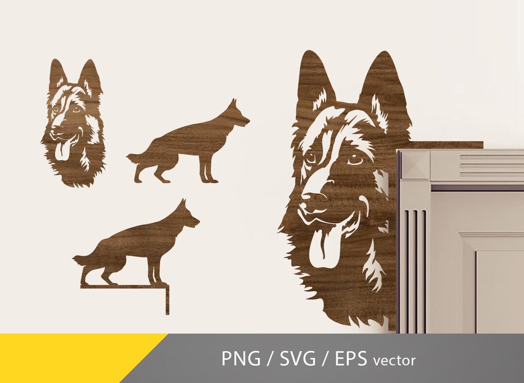 German Shepherd Svg Door Corner, PNG Sublimation, Cricut File, German ...