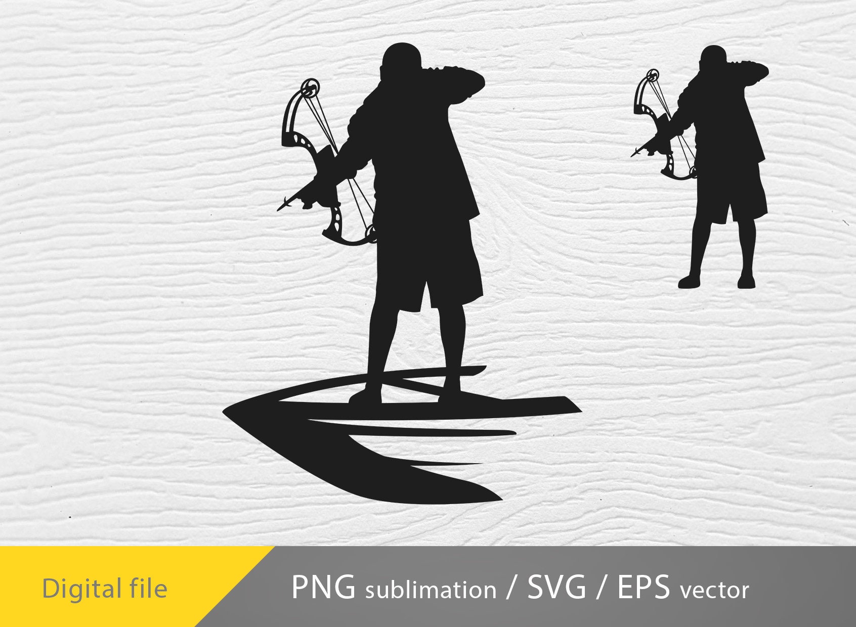 Bow Fishing Svg, Fishing Scene Svg, Cricut File, Bow Fisherman Svg - Etsy